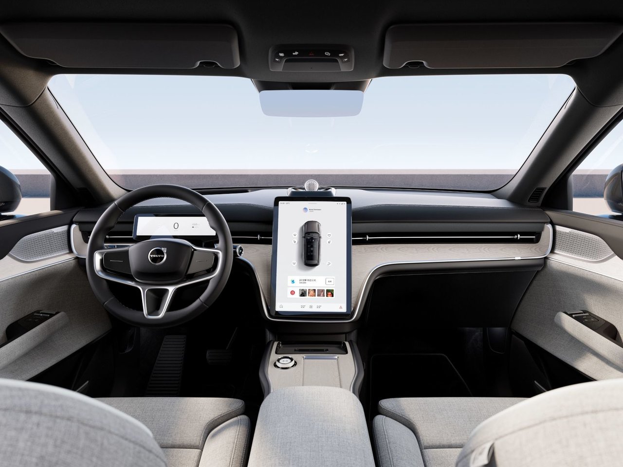 A look at the award-winning interior of the 2025 Volvo EX90