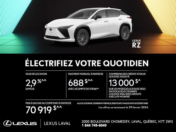 Lexus Laval | Offres spéciales