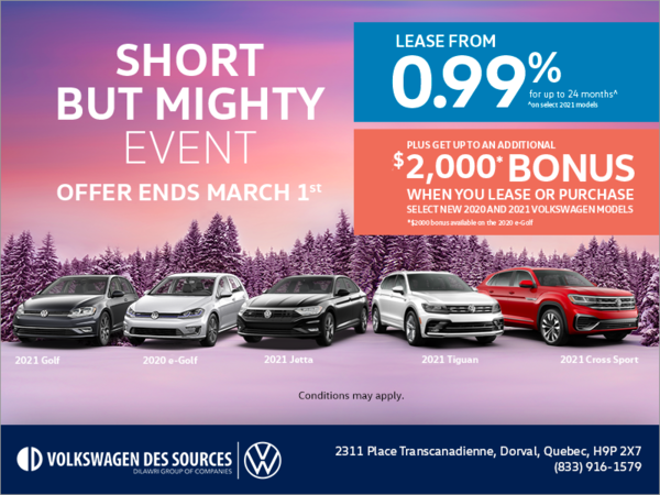 Volkswagen des Sources | Special Offers in Dorval