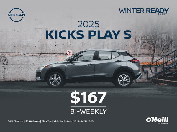 O'Neill Nissan | The 2025 Kicks Play SV in Mount Pearl