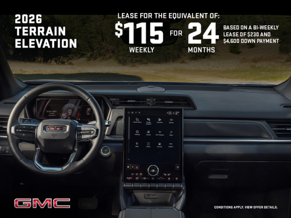 The 2026 Gmc Terrain ELEVATION | Tantramar Chevrolet Buick GMC