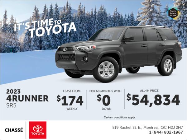 Special Offers in Montréal | Chassé Toyota