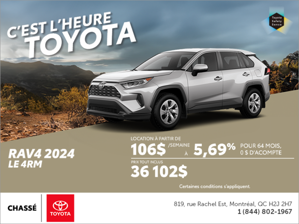Offres spéciales à Montréal | Chassé Toyota
