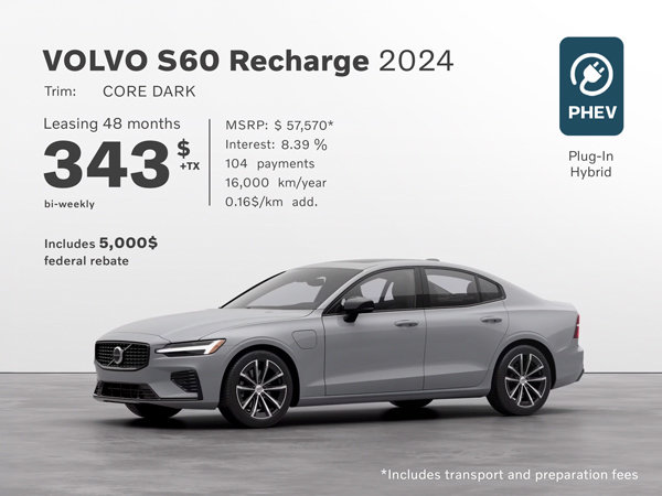 The 2024 Volvo S60 recharge ULTIMATE BLACK EDITION | Volvo Cars Saint ...