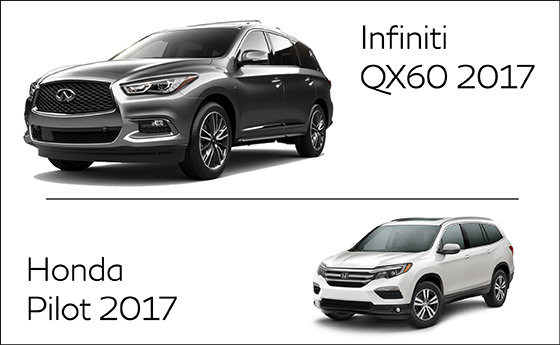 INFINITI Québec | Infiniti QX60 2017 vs Honda Pilot