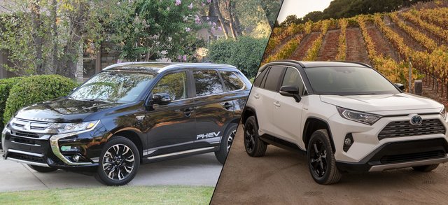 Mitsubishi Outlander PHEV 2020 vs Toyota RAV4 Hybride : Une question de ...