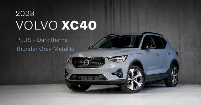 2023 Volvo XC40 Plus Dark Theme Thunder Grey Metallic - Picture