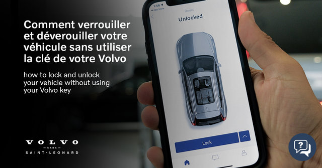 How to lock and unlock your vehicle without using your Volvo ke