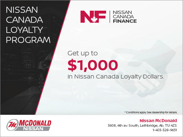 Nissan Loyalty Program at McDonald Nissan | Lethbridge