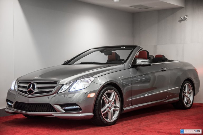 2012 Mercedes-Benz E-Class E550 CABRIOLET **CUIR ROUGE DESIGNO** d ...