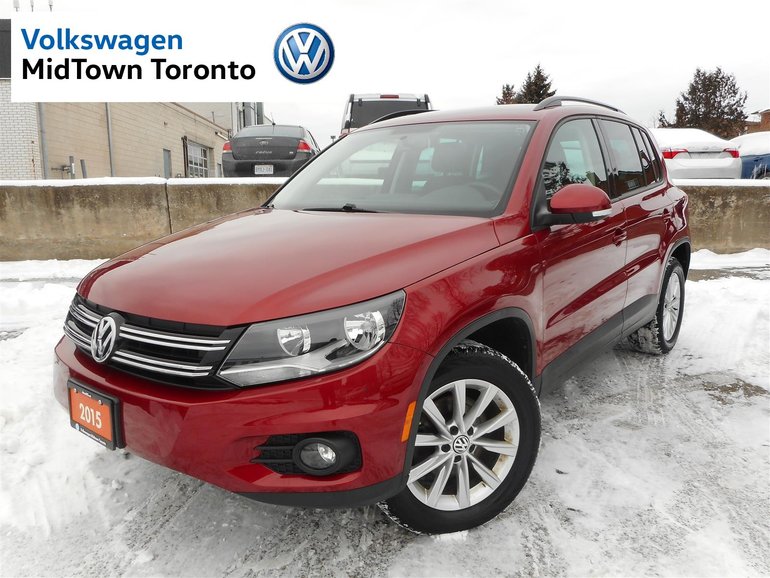 Used 2015 Volkswagen Tiguan Comfortline Red - Metallic 57,172 KM for ...