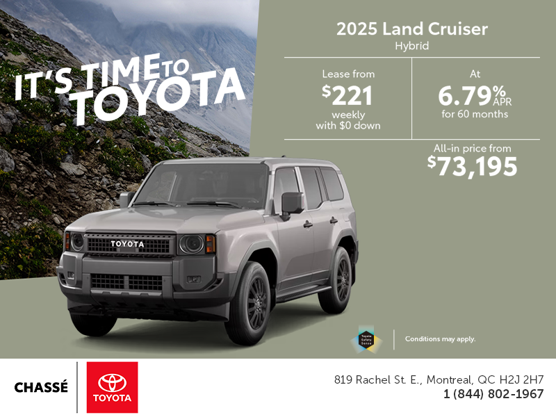 2025 Toyota Land Cruiser | Chassé Toyota in Montréal