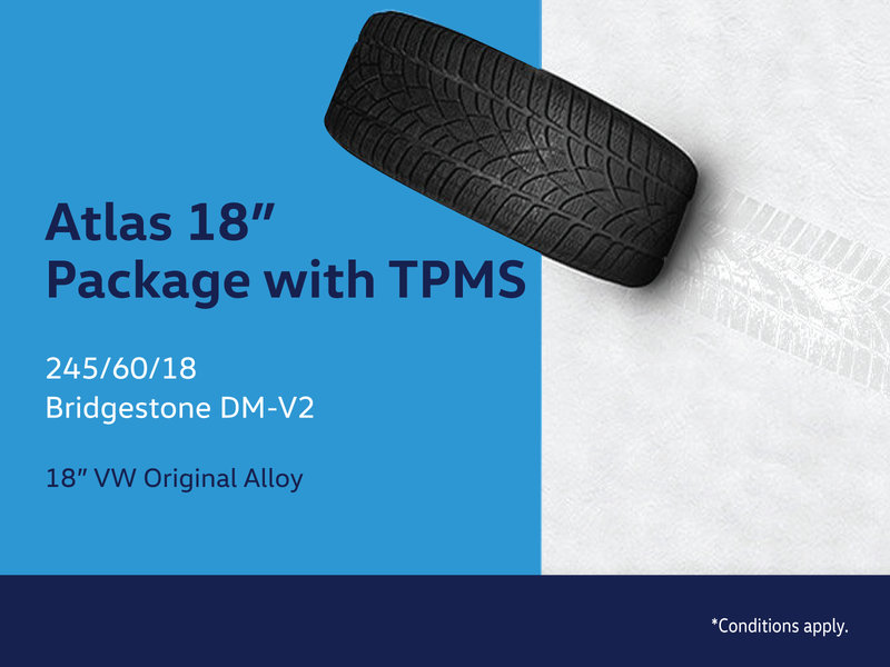 VW Atlas 18' with TPMS Winter Tire Package | Volkswagen MidTown Toronto ...