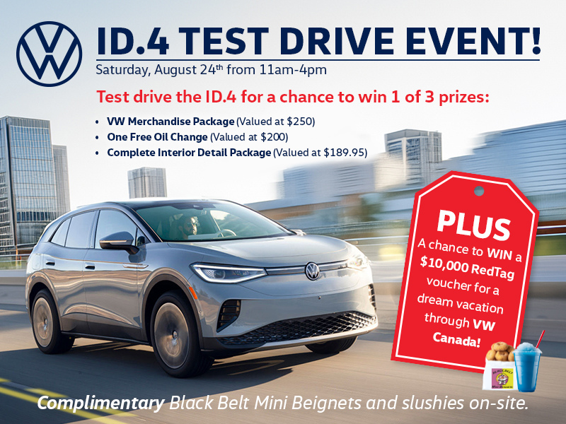 ID.4 Test Drive Event | Barrhaven Volkswagen in Nepean