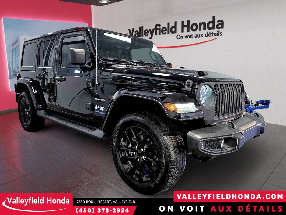 Jeep Wrangler 4xe Unlimited Sahara 4XE PHEV 2021 | #2068U | Valleyfield ...